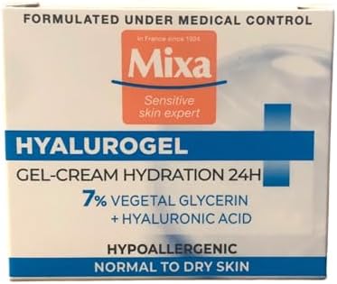 Amazon.com: Mixa Hyalurogel Intensive Hydration Cream Gel for Normal ...