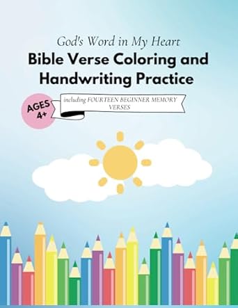Bible Verse Coloring and Handwriting Practice Book: God's Word in My ...