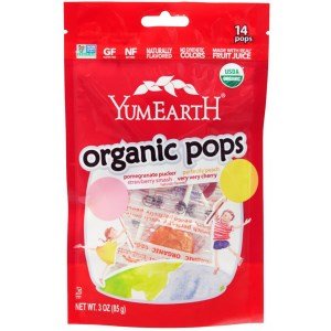 Amazon.com : YumEarth, Organic Pops, 14 Lollipops, 3 oz (85 g) YumEarth ...
