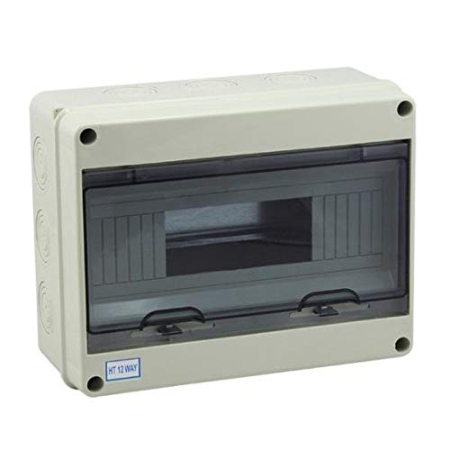 12 Way IP65 MCB Distribution Enclosure Box with Transparent Cover Door ...