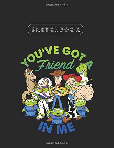 Sketchbook: Disney Pixar Toy Story Cartoon Group Shot Graphic Unlined ...