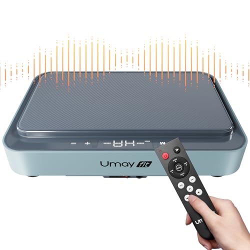 UMAY Fitness Vibration Plate Exercise Machine with Loop Bands, Touch ...