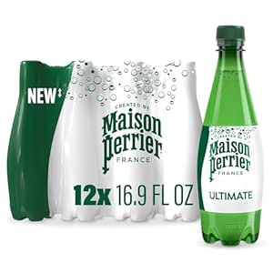 Amazon.com: Maison Perrier Unflavored Sparkling Water, 16.9 FL OZ Plastic Water Bottle (12 count)