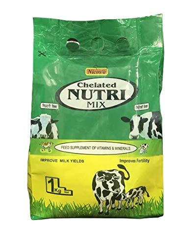 Buy NUTRI Mix 1KG CHELATED Mineral Mixture for Buffalo Cattle Horse Pig ...
