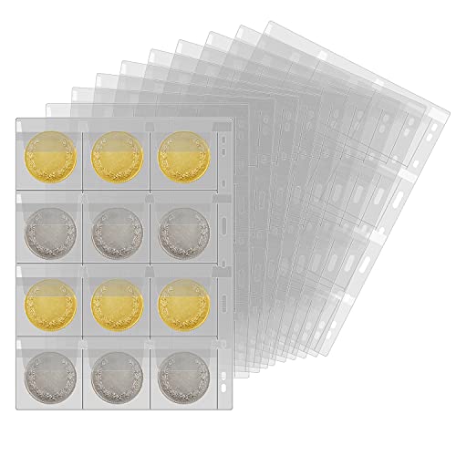 Snapklik.com : Coin Collection Supplies Pages For Collectors, 12 Sheets ...