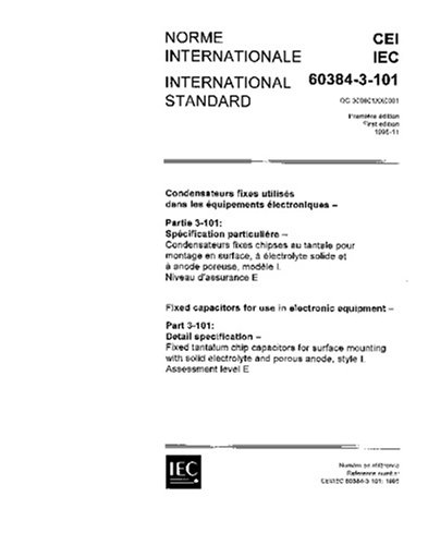 Amazon.com: IEC 60384-3-101 Ed. 1.0 b:1995, Fixed capacitors for use in ...