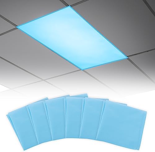 Fluorescent Light Covers with 10 Strong Magnets- 6Pcs Fluorescent Light ...