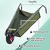 Amazon.com : BBTO Folding Wheelbarrow Collapsible Foldable Yard Cart ...