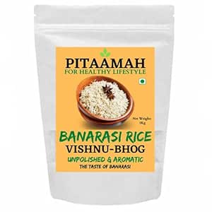 Pitaamah VishnuBhog Rice | 1kg | Badshahbhog Rice | Aromatic Rice ...