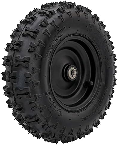 Amazon.com: YC Yier Front 4.10-6 Tire and Wheel Rim and 12mm Bearings 6" Go Kart Wheel 4.10x6 ...