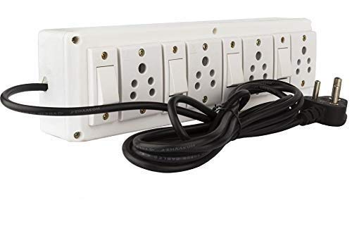 TWS 4+4 Extension Board Multi Outlet Electrical Switch Board with 4 ...