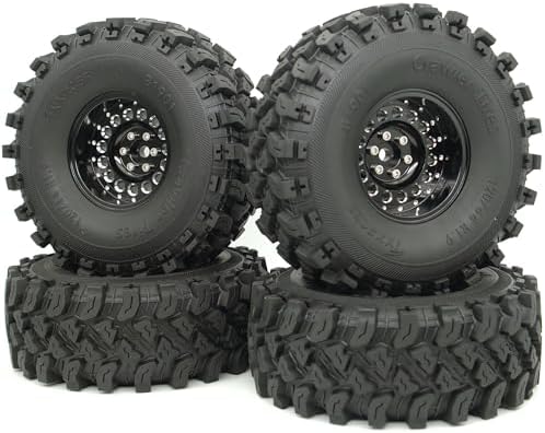 Amazon.com: TxxRcss RC Crawler 1.9 Beadlock Wheels and Tires Tall Soft ...