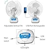 Amazon.com: AFSEMOS Solar Oscillating Fan, 15w Solar Powered 3-Speed 12 ...