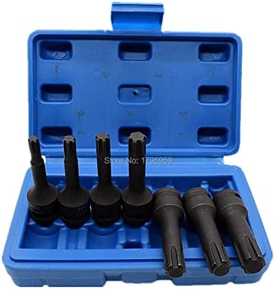Amazon.com: MSEURO 7pc Impact Socket Bit Set 3/8" Square Drive Chrome Molybdenum Steel Ribe Bits ...