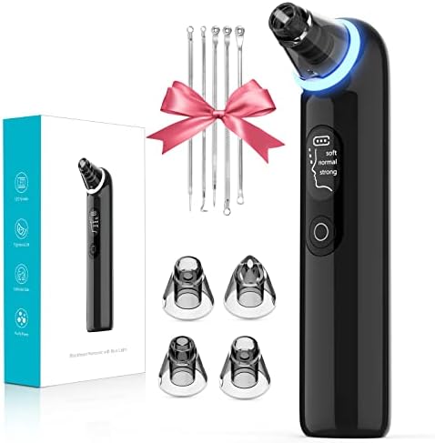 Amazon.com: Blackhead Remover Pore Vacuum, Upgraded Pore Cleanser with Blue Light- Rechargeable ...