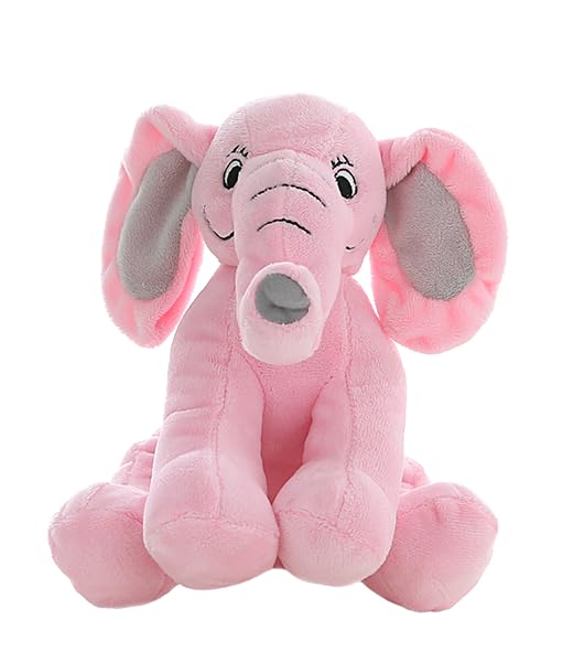Amazon.com: Pinky The Elephant Stuffed Animal, Adorable 8-Inch Pink ...