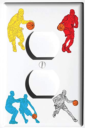 Amazon.com: Basketball Light Switch Plate and Outlet Covers Basketball ...