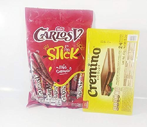 Amazon.com : Pack Of Chocolate Carlos V Stick Milk Chocolate And ...