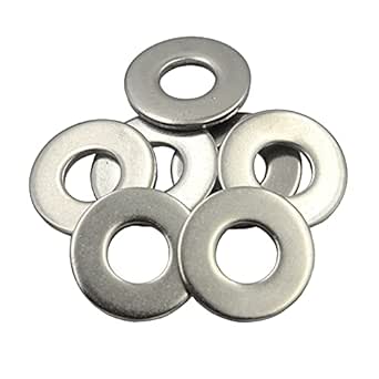 DGOL 40 pcs USS 3/8 inch 304 Stainless Steel Flat Washer, 3/8 inch x 1 ...