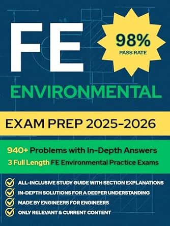 FE Environmental Exam Prep: Pass the EIT/FE exam with 940+ Practice ...