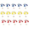 Amazon.com: Taotenish 15pcs Miniature Sun Umbrella Beach Sun Umbrella ...