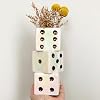 Amazon.com: MOUGIGI Ceramic Dice Vase - Unique Decor for Dried Flowers ...