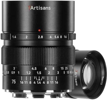 Amazon.com : 7artisans 75mm F1.4 Camera Lens Full Frame Large Aperture ...