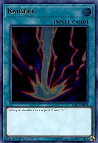 Amazon.com: Yu-Gi-Oh! - Raigeki - LCKC-EN088 - Ultra Rare - Unlimited ...