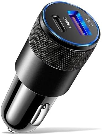 Pipestation® USB C Car Charger | USB-C Port & USB 3.1 | USB Cigarette ...