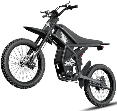 Electric Dirt Bike for Teens Adults, 37MPH 2500W Electric Bike with 48V ...