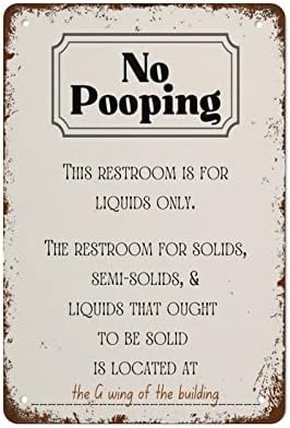 Amazon.com: No Pooping Poster Sign Wall Art,Funny Decor Office Work ...