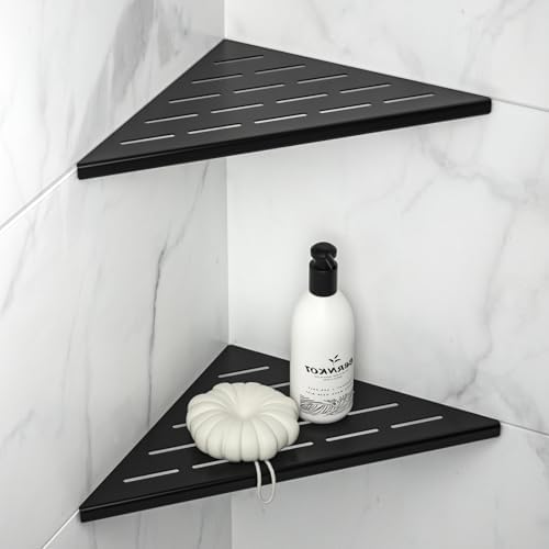 Amazon.com: Baltes Stainless Corner Shower Shelf - 10" Black 304 ...
