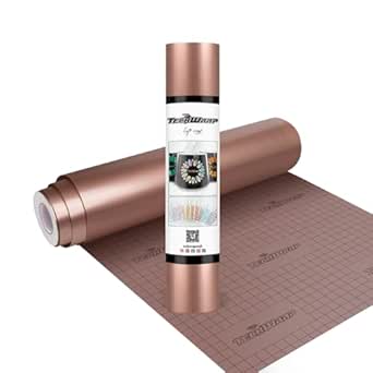 Amazon.com: TECKWRAP Permanent Vinyl, 12" x 10 FT Adhesive Vinyl Roll ...