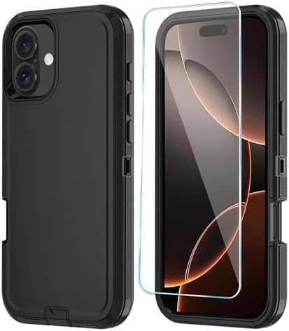 Amazon.com: ouyncase Funda para iPhone 16 con protector de pantalla HD ...