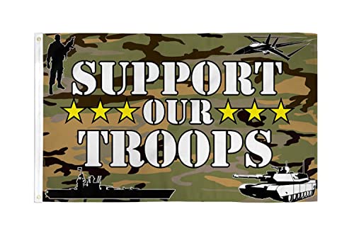 AZ FLAG – Support Our Troops Flag – 3×5 Ft – 100D Polyester Help Our ...