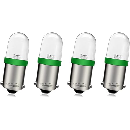 Ruiandsion BA9S LED Bulb 120V AC/DC Miniature Bayonet 9mm BA9s Base ...