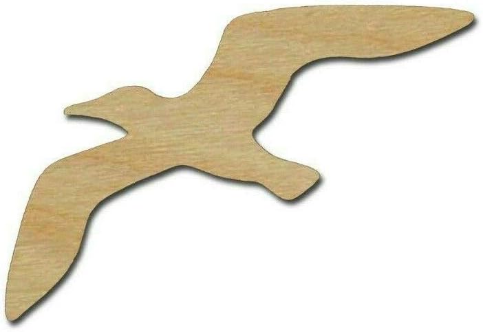 Amazon.com: Seagull Flying Shape Unfinished Wood Bird Cutouts DIY ...