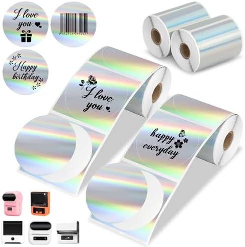 Amazon.com : M110 Thermal Labels - 6 Colors, 1.96" M100 Round Stickers ...