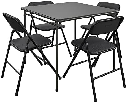 Amazon.com: XL Series Vinyl Folding Card Table and Chair Set (5pc ...