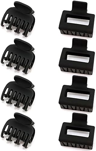 Amazon.com : ATODEN Small Black Clips, 8Pcs Cute 2" Square and 1.5 ...