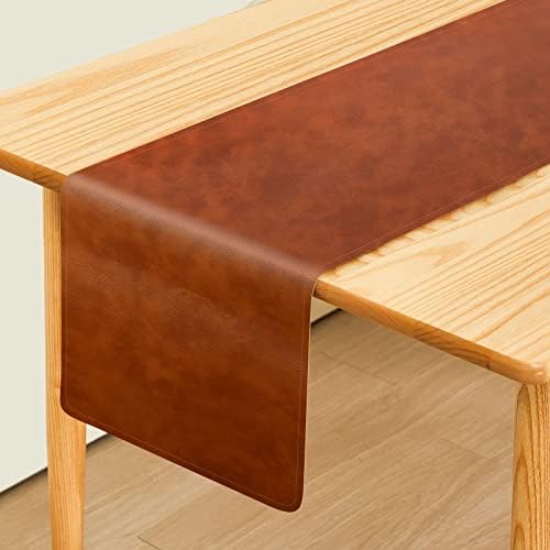 Amazon.com: Linkidea Vegan Leather Table Runner, 71 x 13 Inches Heat ...