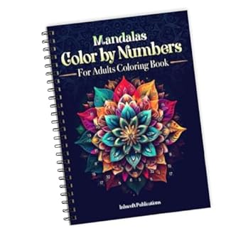 mandalas color by numbers for adults relaxing and fun coloring activity ...