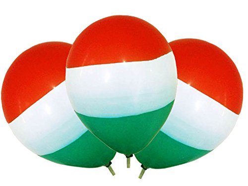 Indian Flag Color Balloon (Pack of 50 Balloon in Tri Color, tiranga ...