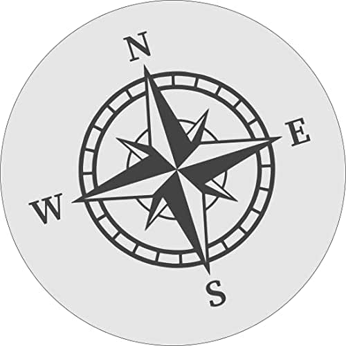 Amazon.com: Camper RV Sticker, Compass Rose Vinyl Decal, Black Vinyl ...
