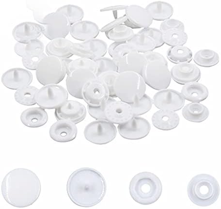 100 Set Size 20 T5 Plastic Resin Press Studs Snap Fasteners Poppers ...