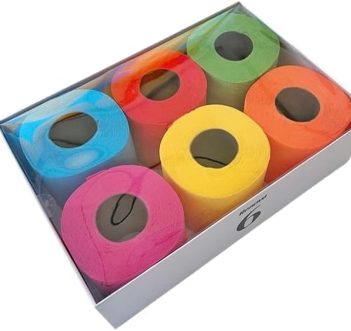 Amazon.com: Colored Toilet Paper 6 Rolls Gift Box 3-Ply Multicolor ...