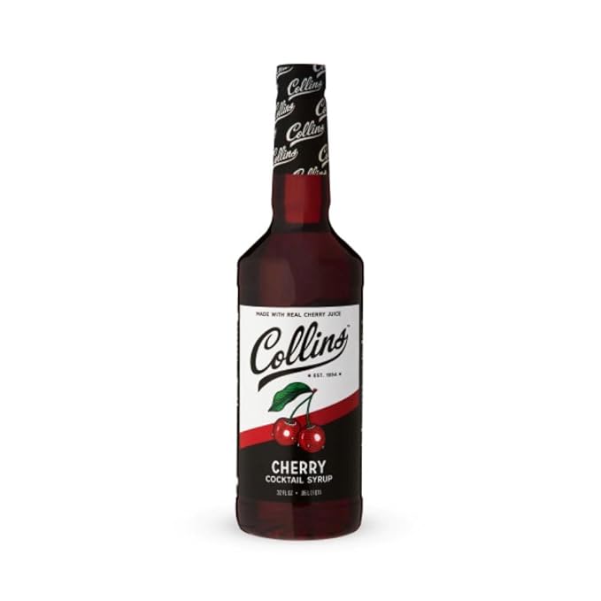 Amazon.com: Collins Cherry Syrup, Cherry Simple Syrup, Real Sugar ...