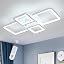 DELIPOP LED Ceiling Lights dimmable, 54W 4 Square LED Ceiling Light ...
