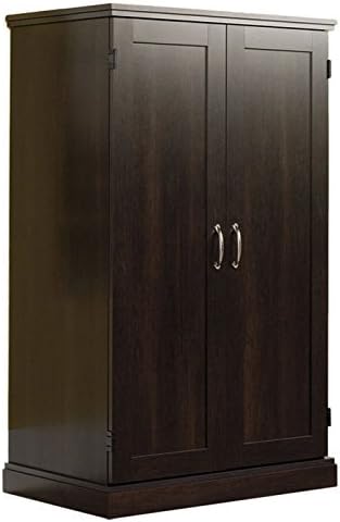 Amazon.com: Computer Armoire Cherry with 3 Adjustable Shelves Desk ...