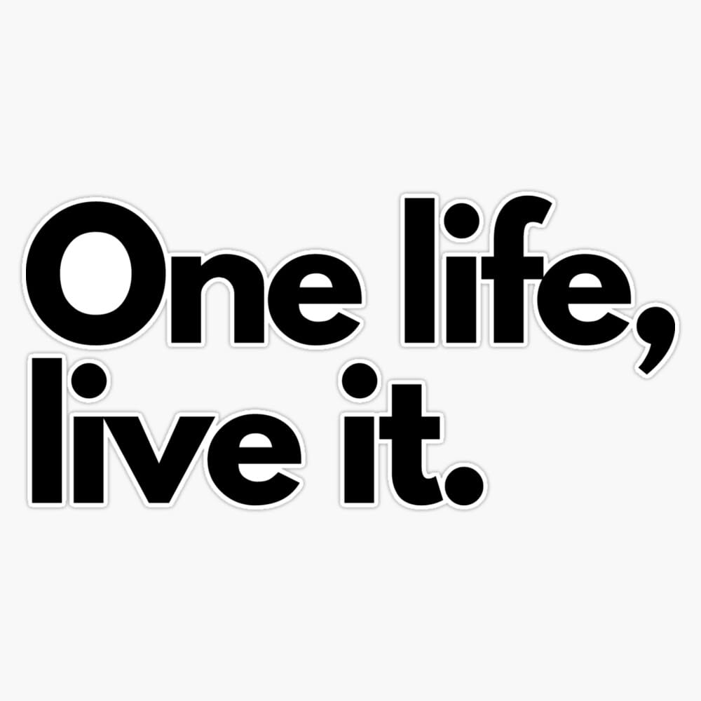 Amazon.com - One Life, Live It Design Sticker Vinyl Waterproof Sticker ...